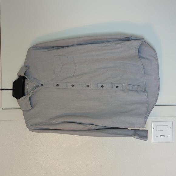 Tasso Elba | Shirts | Tasso Elba Mens Gray Striped Dress Shirt Size ...